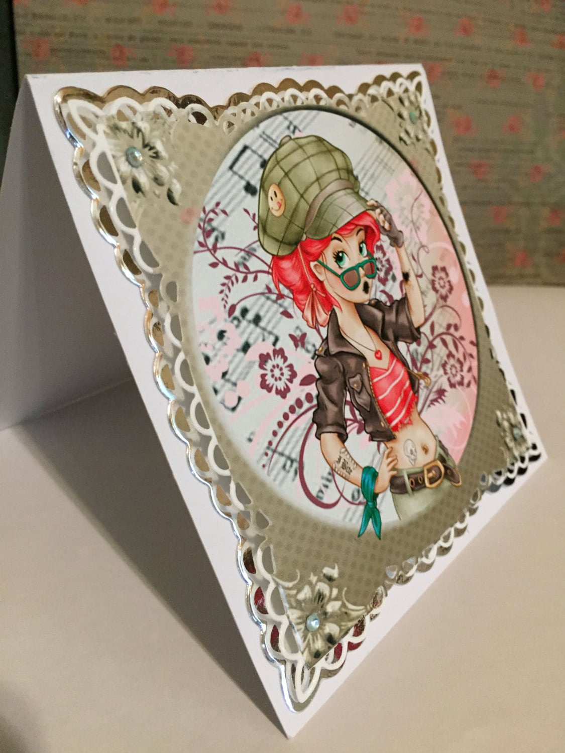 Teenage Girl Birthday Card Cool Chic Girl Card for Daughter - Etsy