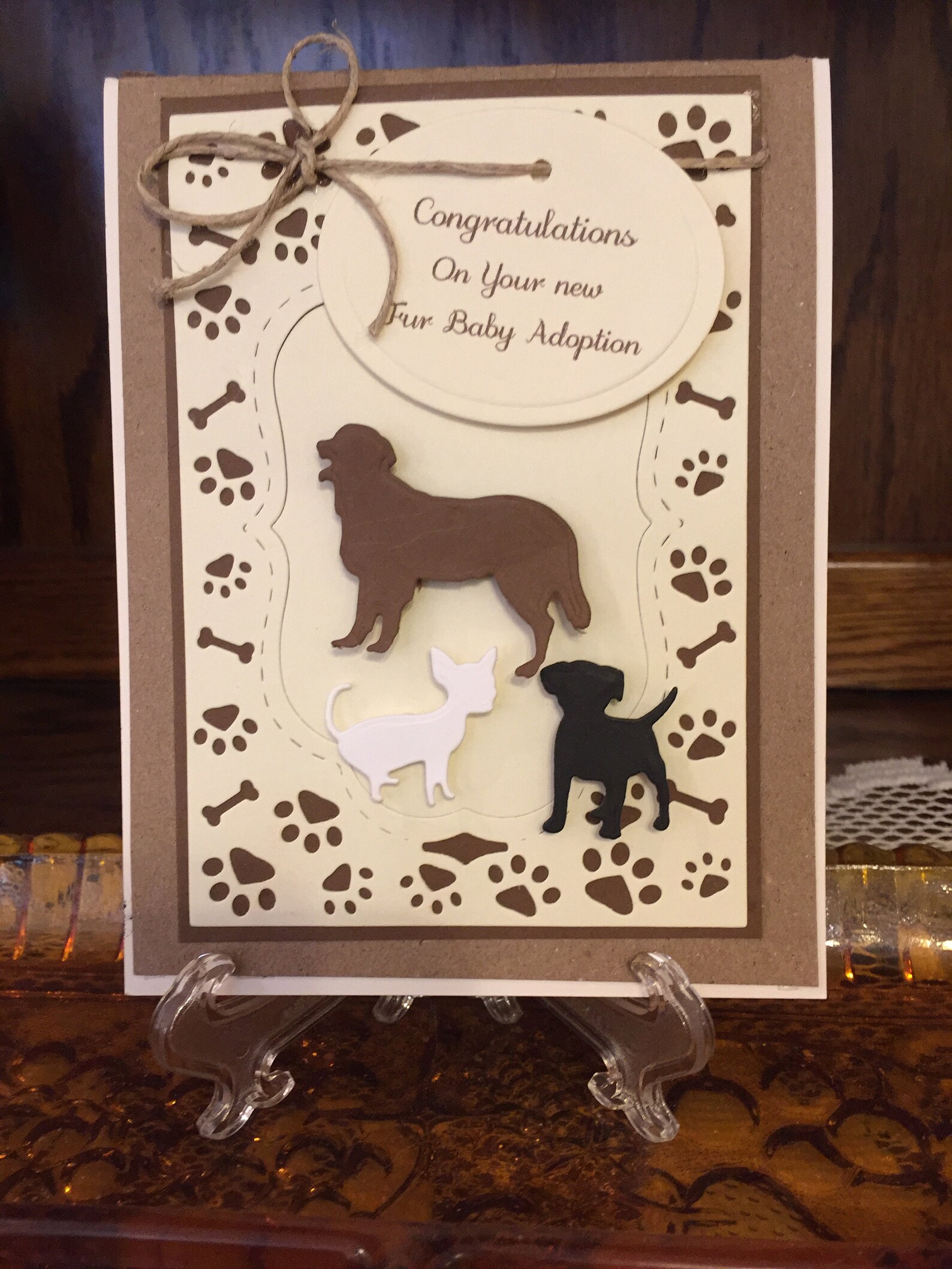 Dog Lovers Greeting Card, Puppy Adoption Congratulations, Gift for Dog ...