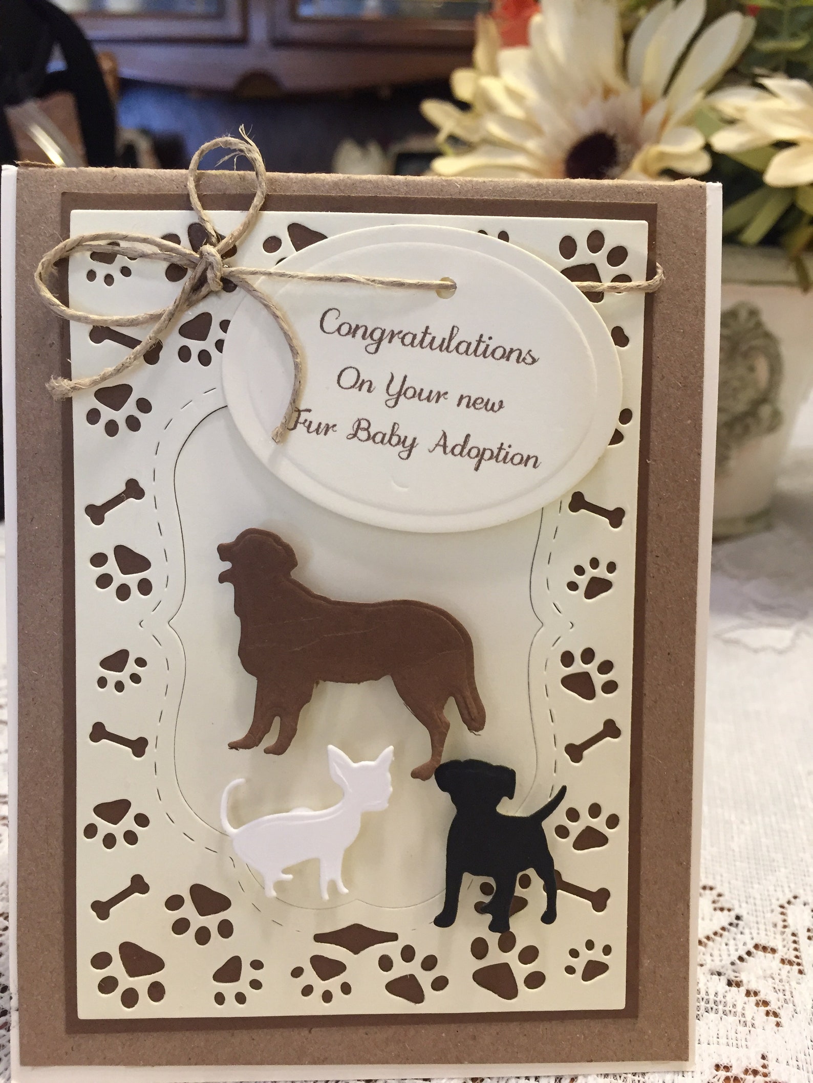Dog Lovers Greeting Card, Puppy Adoption Congratulations, Gift for Dog ...