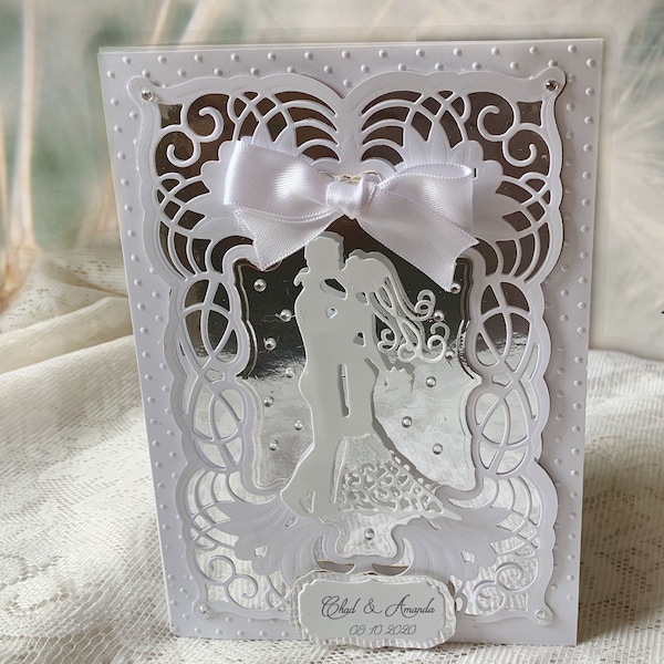 Elegant Wedding Card - Etsy