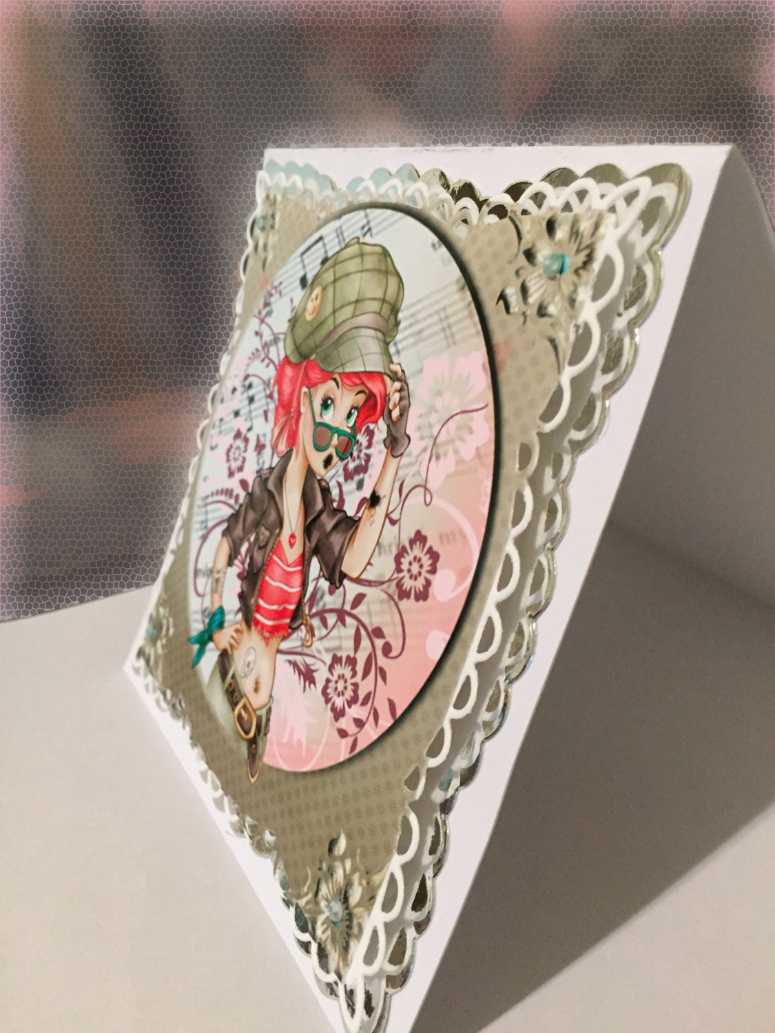 Teenage Girl Birthday Card Cool Chic Girl Card for Daughter - Etsy
