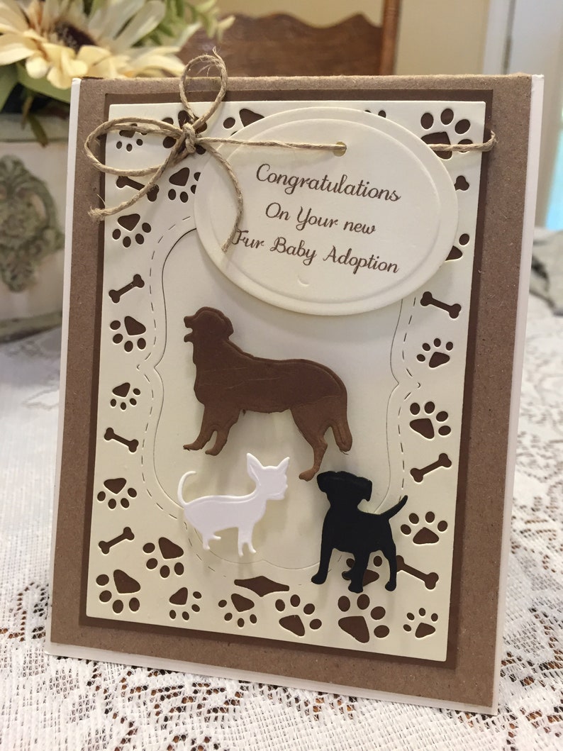 Dog Lovers Greeting Card, Puppy Adoption Congratulations, Gift for Dog ...
