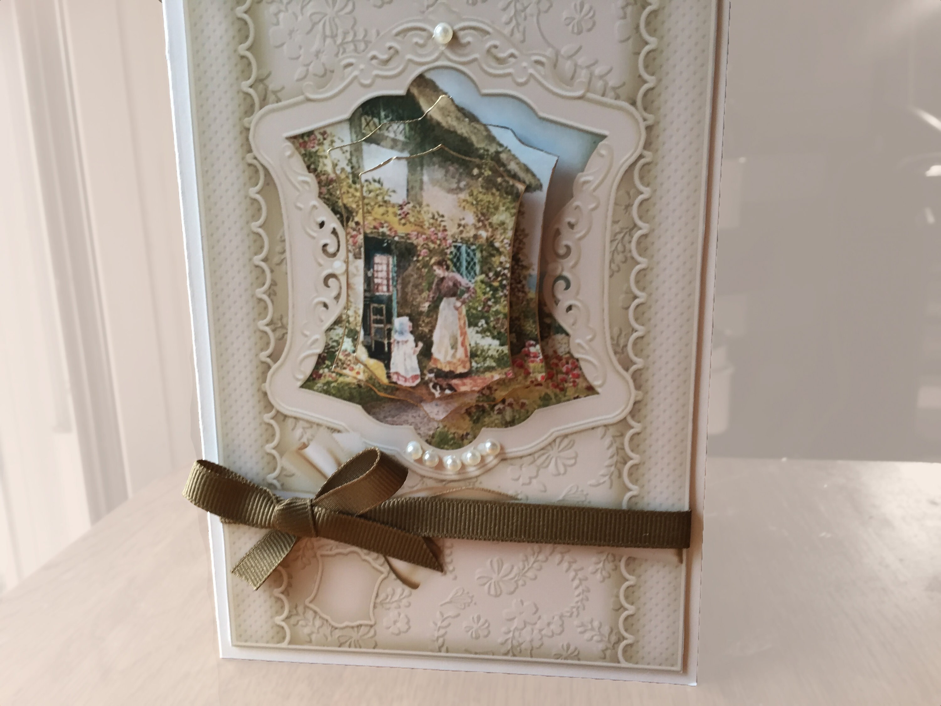 Vintage Cottage Birthday Card Personalized Birthday Card for - Etsy