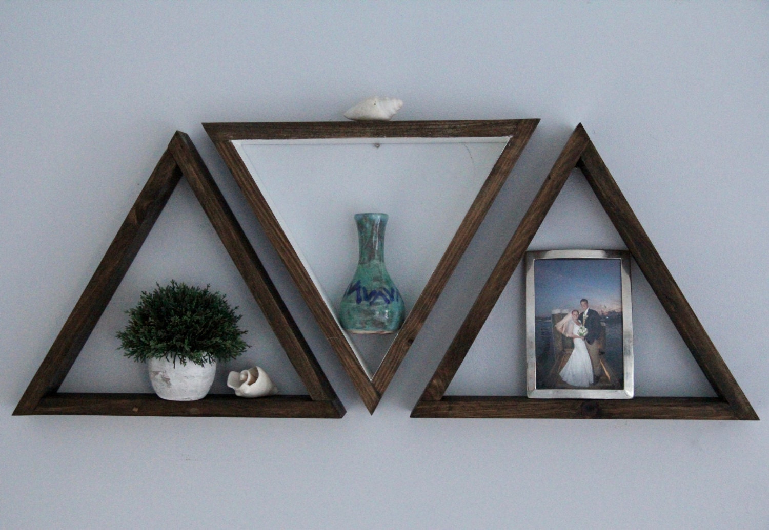Set of 3 Triangle Shelves - Etsy