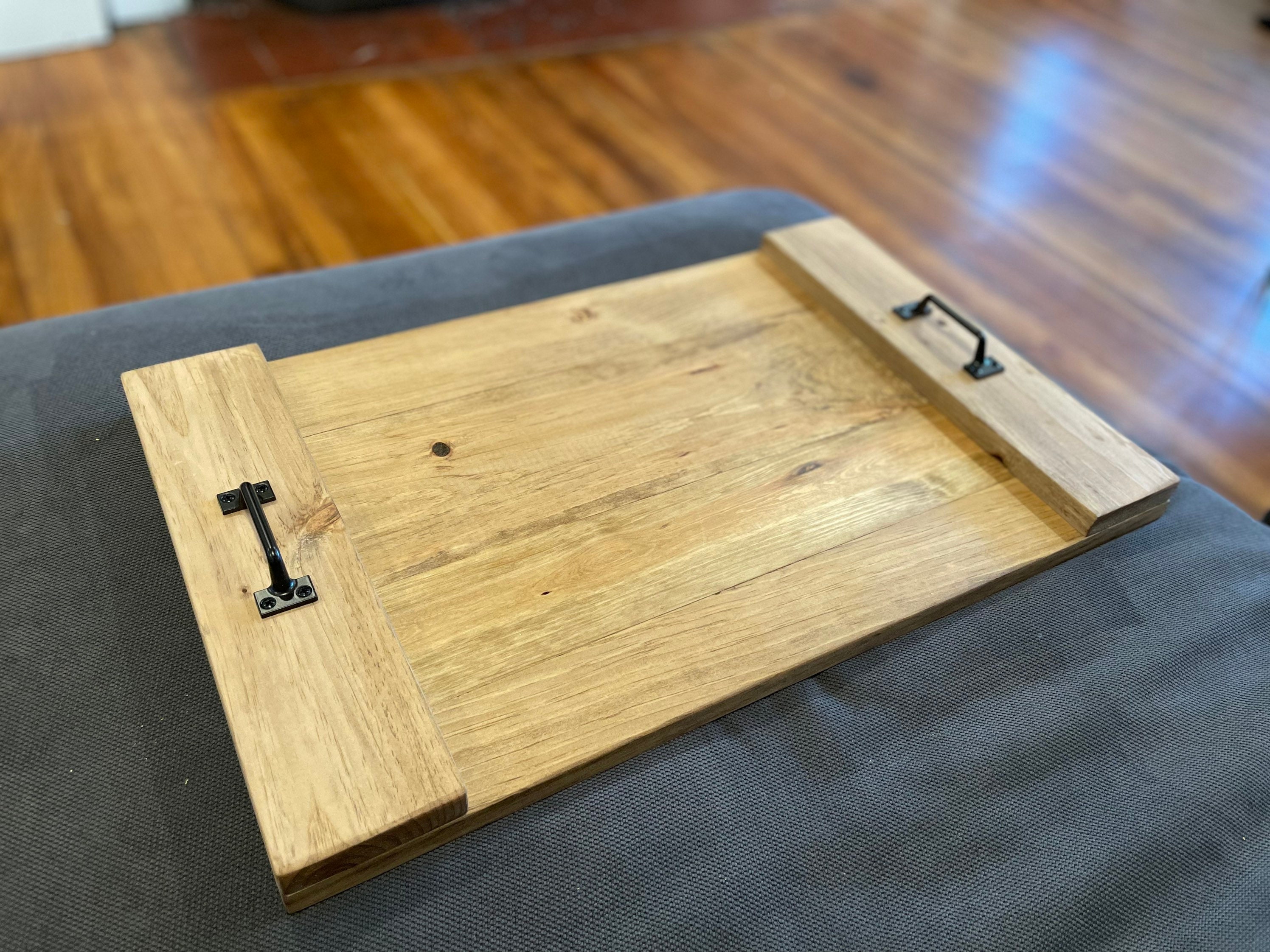 Oversized Ottoman Tray // Serving Tray // Rustic Tray // | Etsy