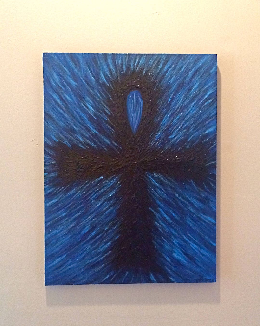 Ankh - Original on Canvas Acrylic Painting - Etsy