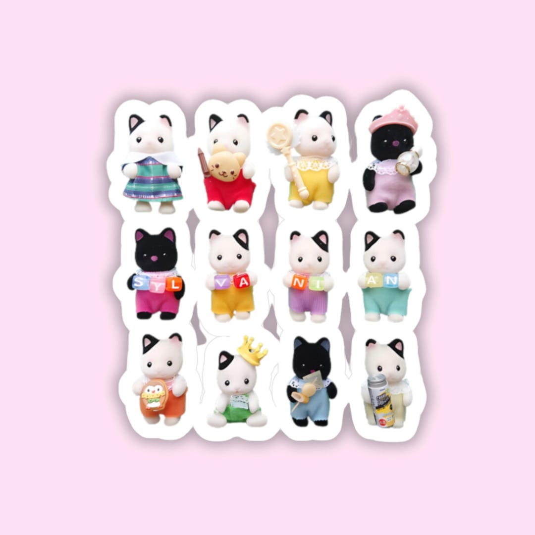 Cute Calico Critter Stickers - A Fun Addition to Your Collection - Etsy