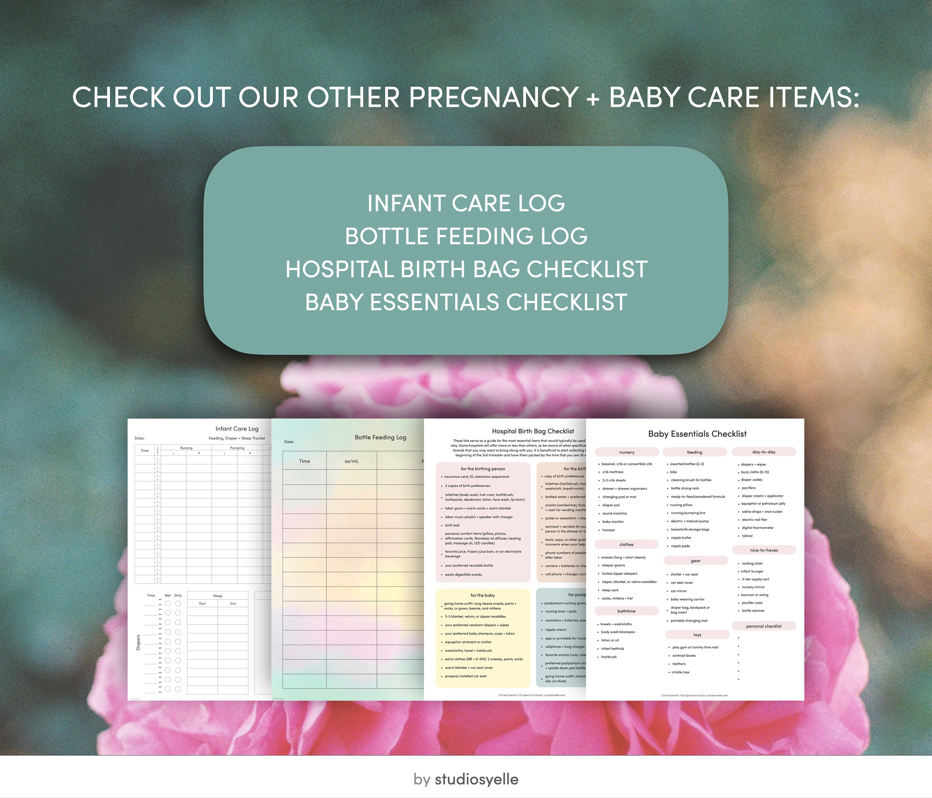 Hospital Birth Bag Checklist Printable PDF Pregnancy & - Etsy