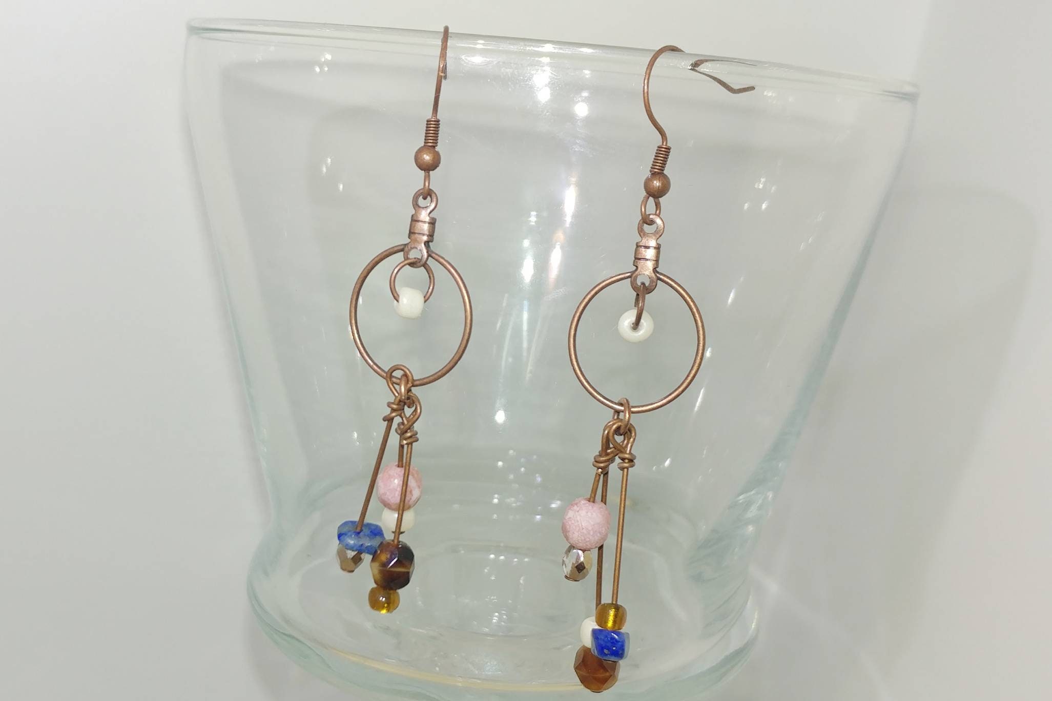 Beaded Boho Dangle Earrings Boho Jewelry Handmade Earrings - Etsy