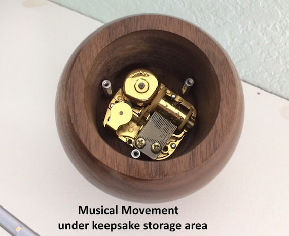 Music Box 4 Inch Spherical Turned Round | Etsy
