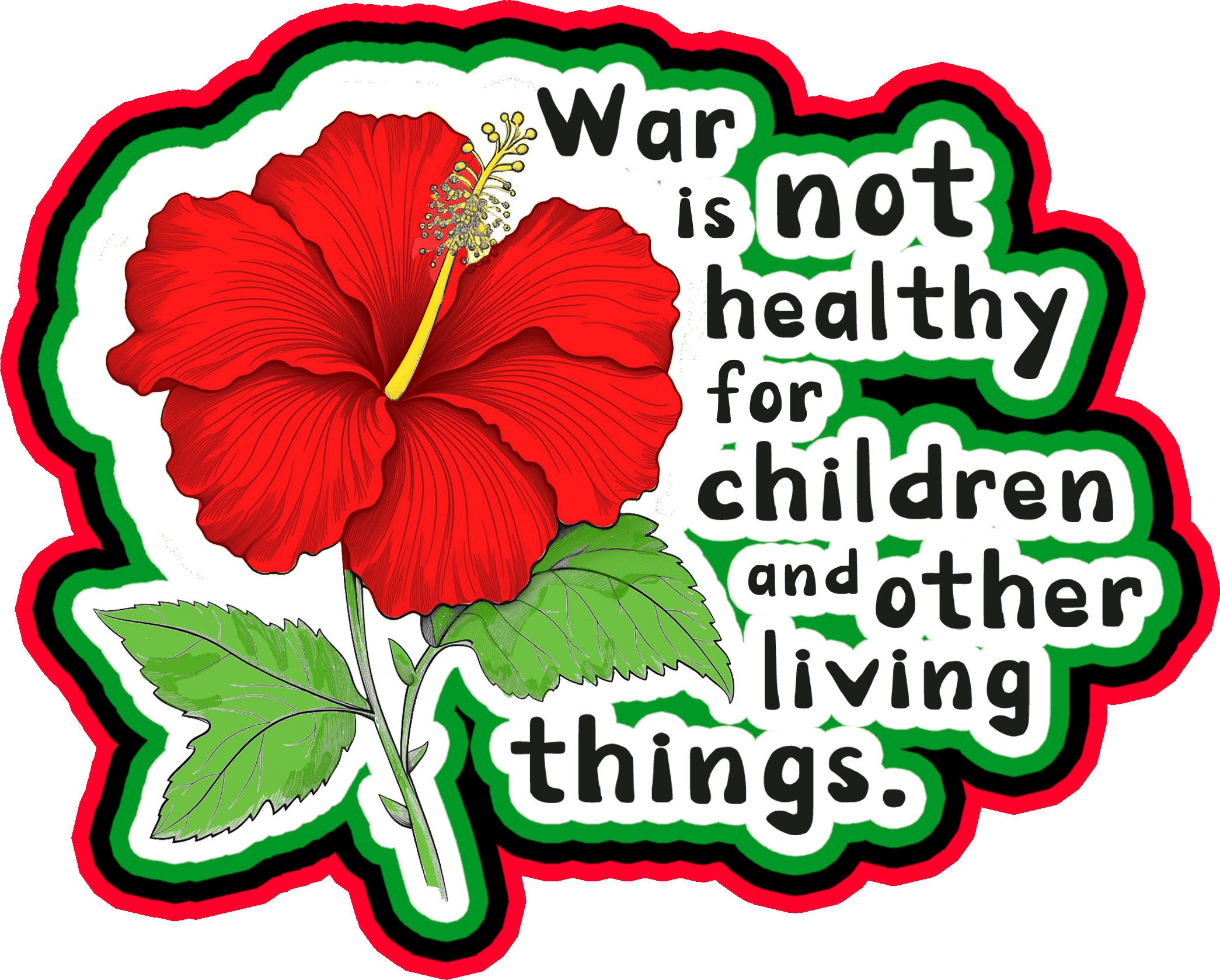 Anti-war Stickers for Sudan and Palestine - Etsy