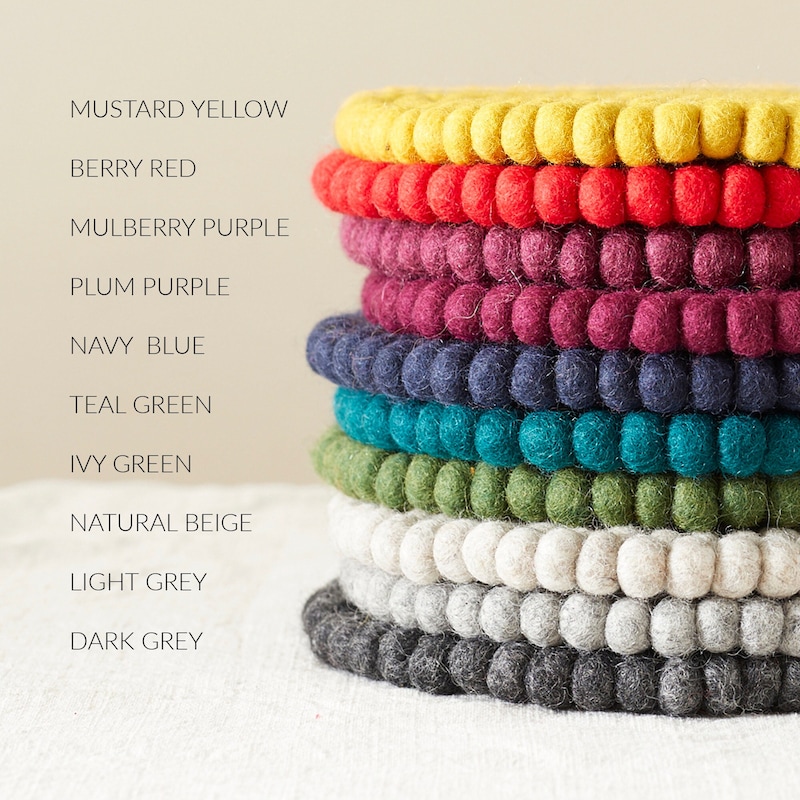 Felt Ball Trivet - Etsy