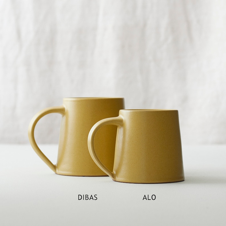 Fair Trade Handmade Glazed Stoneware Large Conical Mug - Etsy