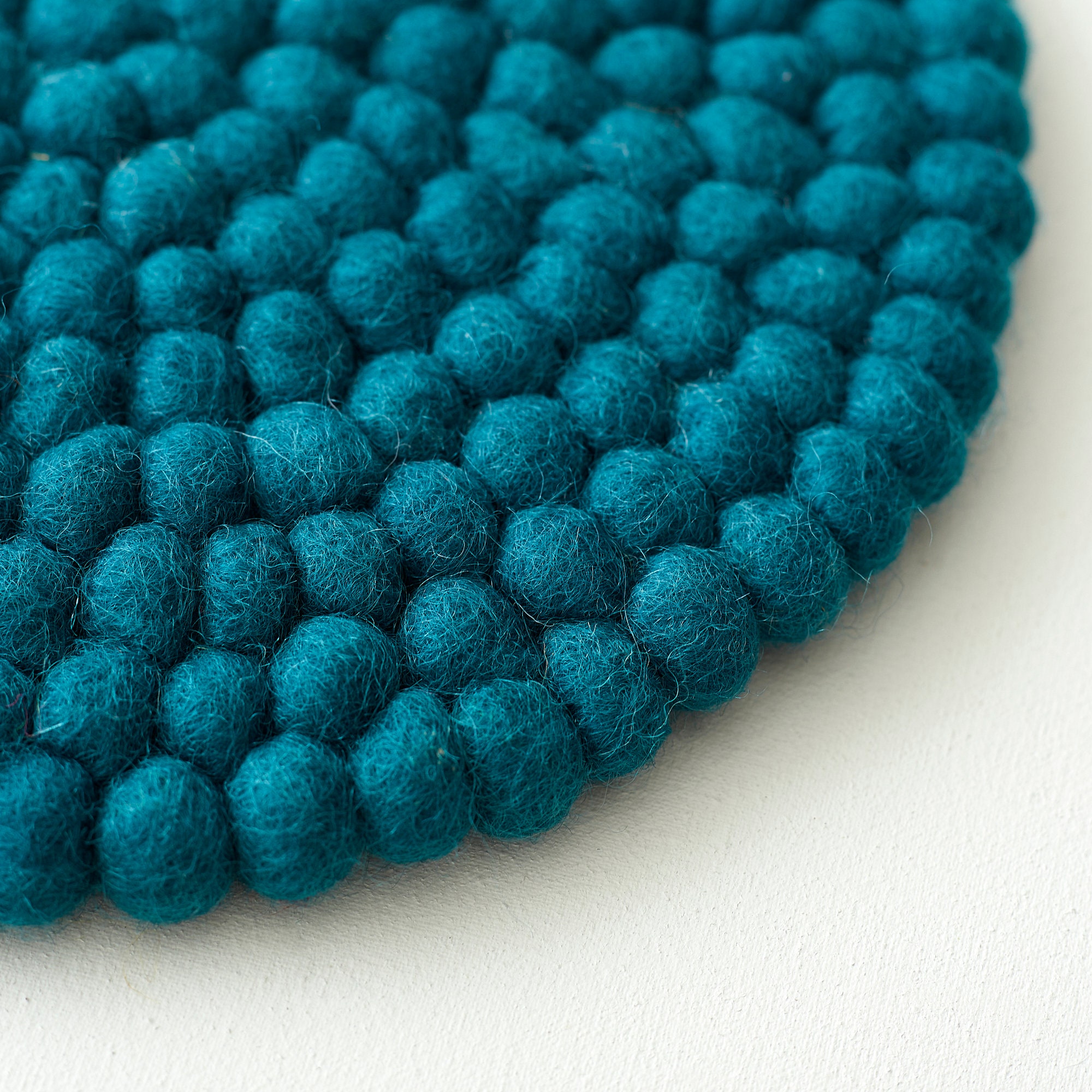 Fair Trade Handmade Felt Ball Table Mat Trivet - Etsy UK