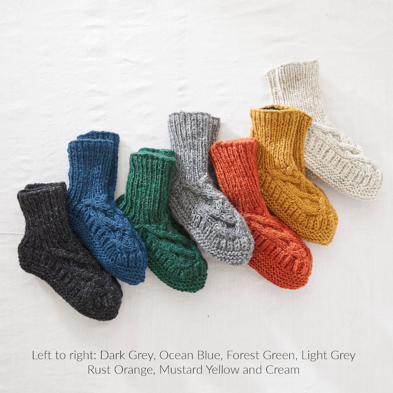 Cozy Wool House Socks - Etsy UK