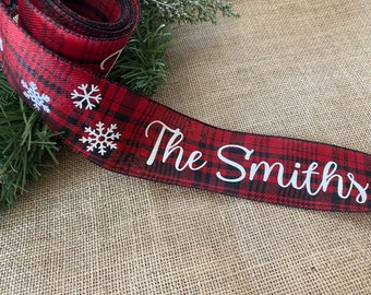 Last Name Ribbon - Etsy