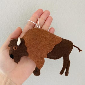 Yellowstone Felt Ornament PDF Patterns: Bison, Wolf, Old Faithful ...