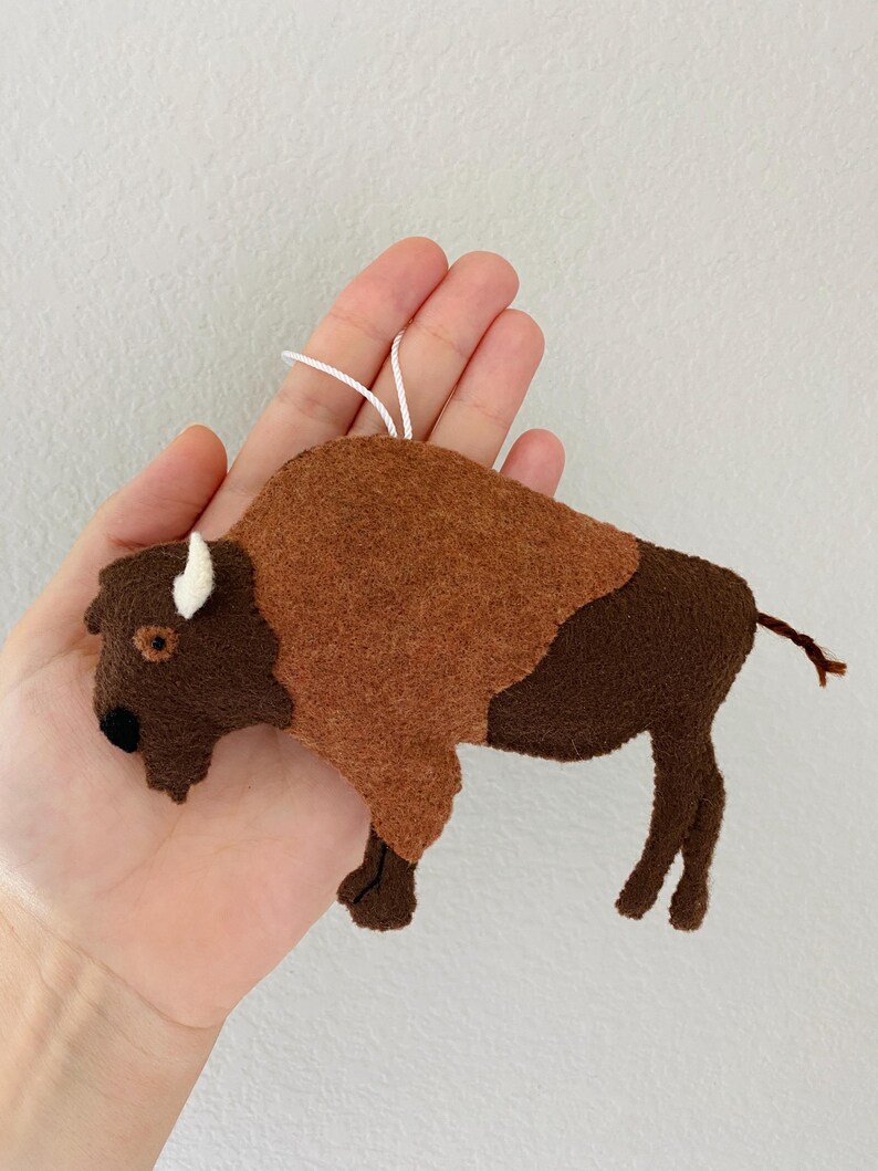 Yellowstone Felt Ornament PDF Patterns: Bison, Wolf, Old Faithful ...