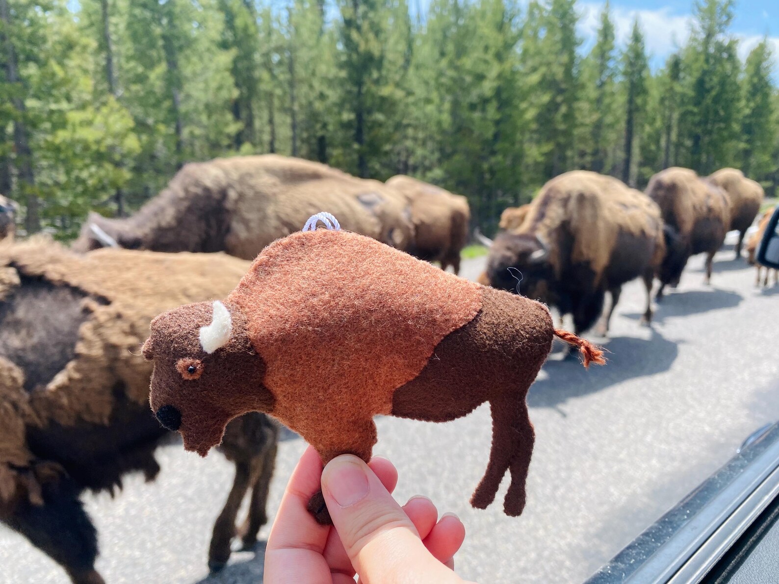 Yellowstone Felt Ornament PDF Patterns: Bison, Wolf, Old Faithful ...