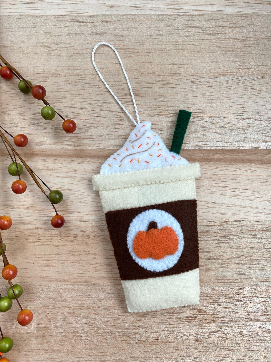 Pumpkin Coffee Latte Felt Ornament Pattern, Fall Decor PDF Pattern ...