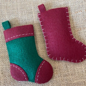 Mini Felt Christmas Stocking Pattern: Gift Card Holder (PDF Pattern) - Etsy