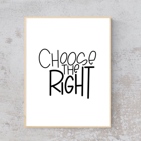 Choose the Right - Etsy