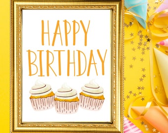 Digital Happy Birthday Print - Etsy