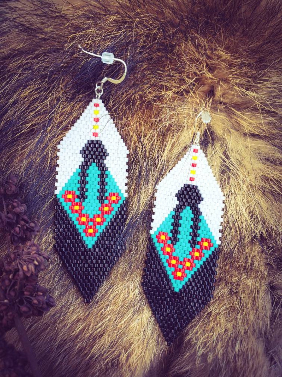 MMIW Beaded Earrings/no Fringe - Etsy