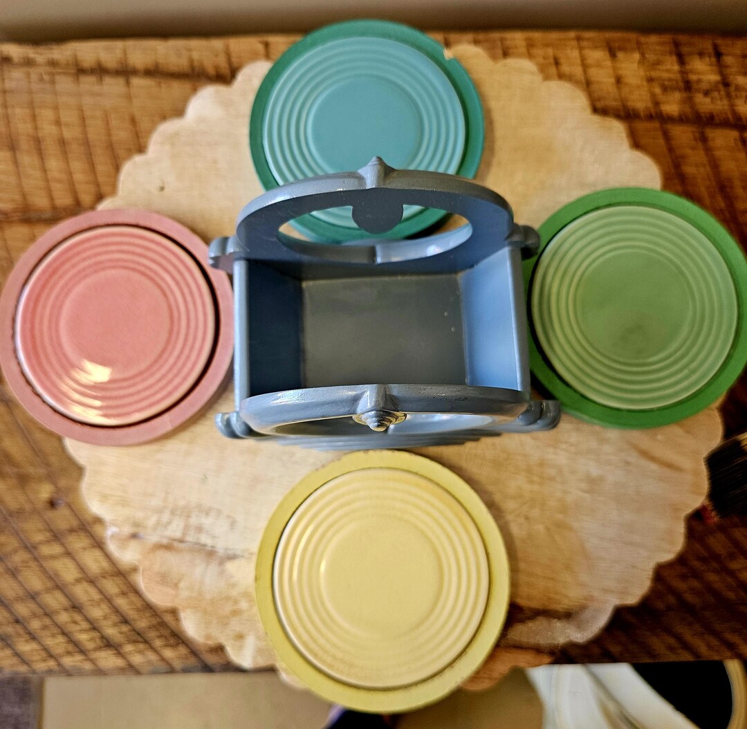 Rare Set of Four (4) Fiesta Coasters by Copco/a Wilton Industries ...