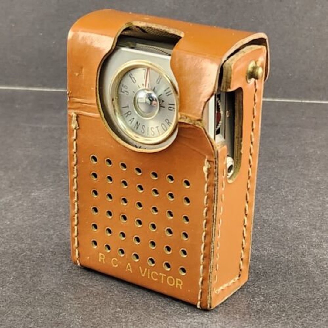RCA 1-TP-2J Transistor Radio With Leather Case Vintage Made in USA 4.25 Long - Etsy