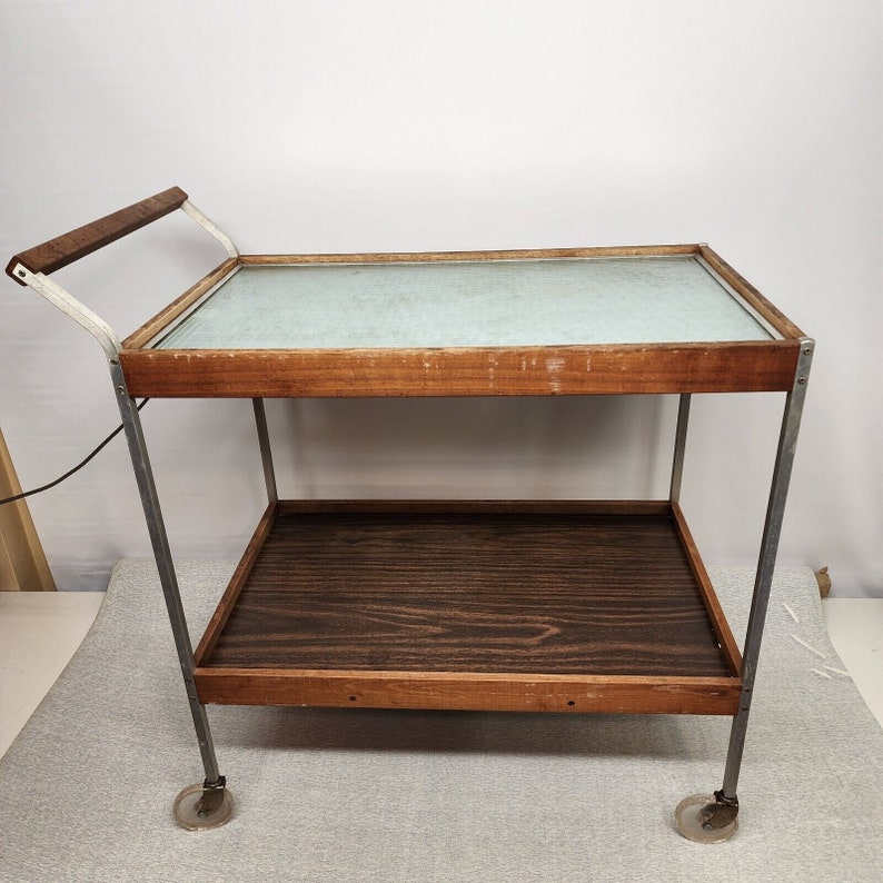 Salton Hotable Hotray Mayfair Two Tier Heated Serving Cart H-158S ...