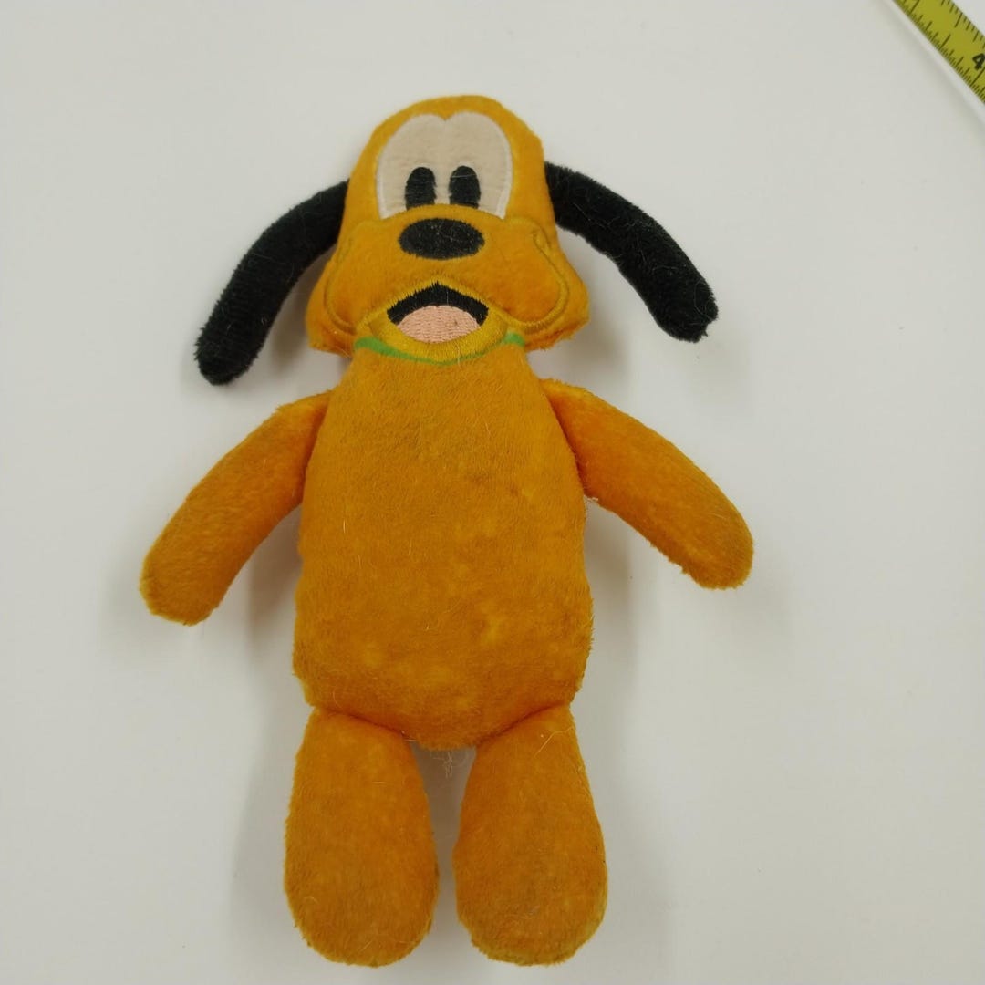 Disney Junior Pluto Plush 7" Yellow Stuffed Toy Dog Animal Mickey Mouse ...
