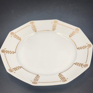 Vintage Tirschenreuth Bavaria Decagon Dinner Plate With Intricate Gold ...