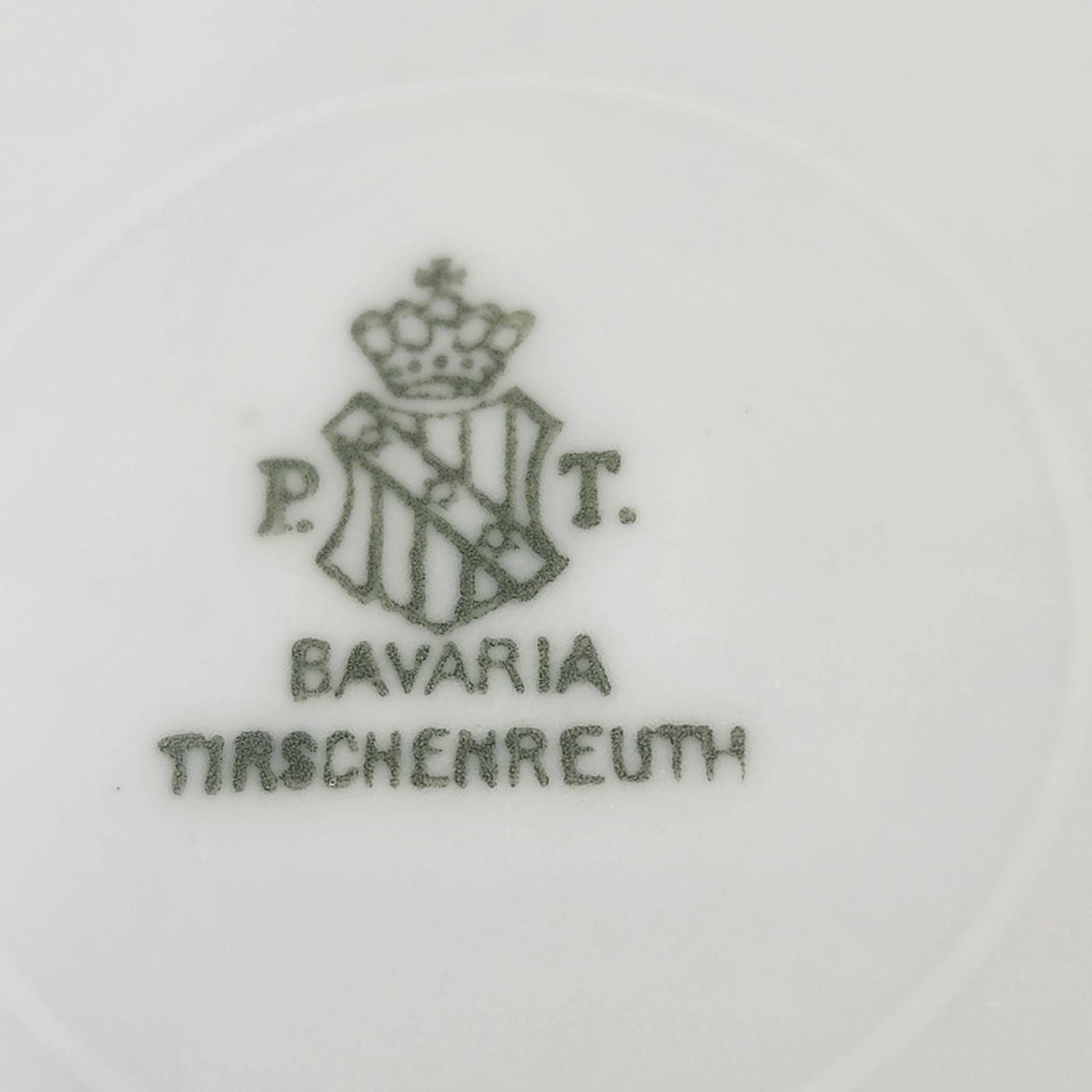 Vintage Tirschenreuth Bavaria Decagon Dinner Plate With Intricate Gold ...