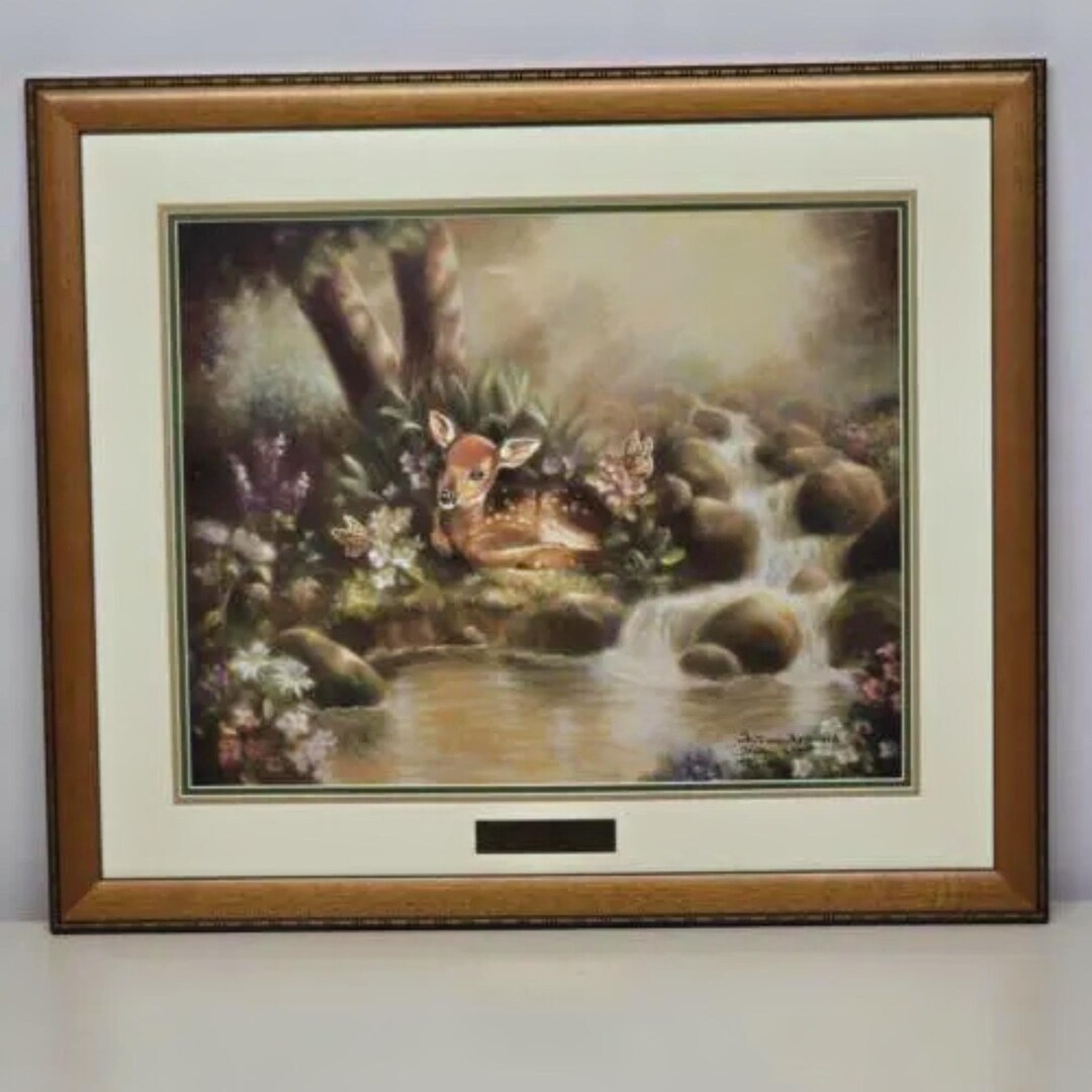 William Hallmark Signed Numbered A NEW BEGINNING Matted Framed Print 28 ...