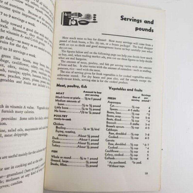 1966 Family Fare Food Management Recipes USDA Cookbook Vintage Robert T ...