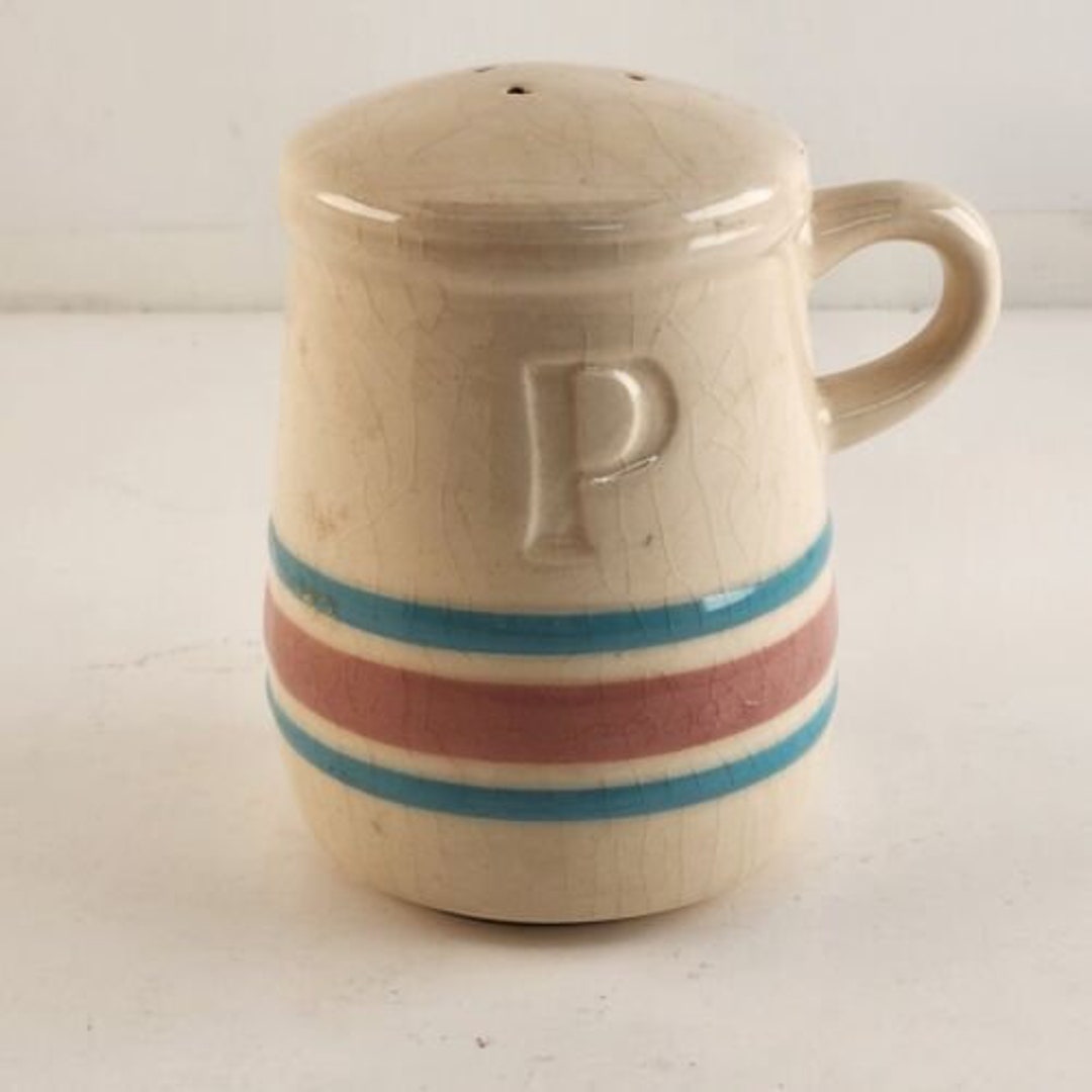 Pepper Shaker Mccoy USA Stonecraft Pottery Ceramic Pink Blue - Etsy