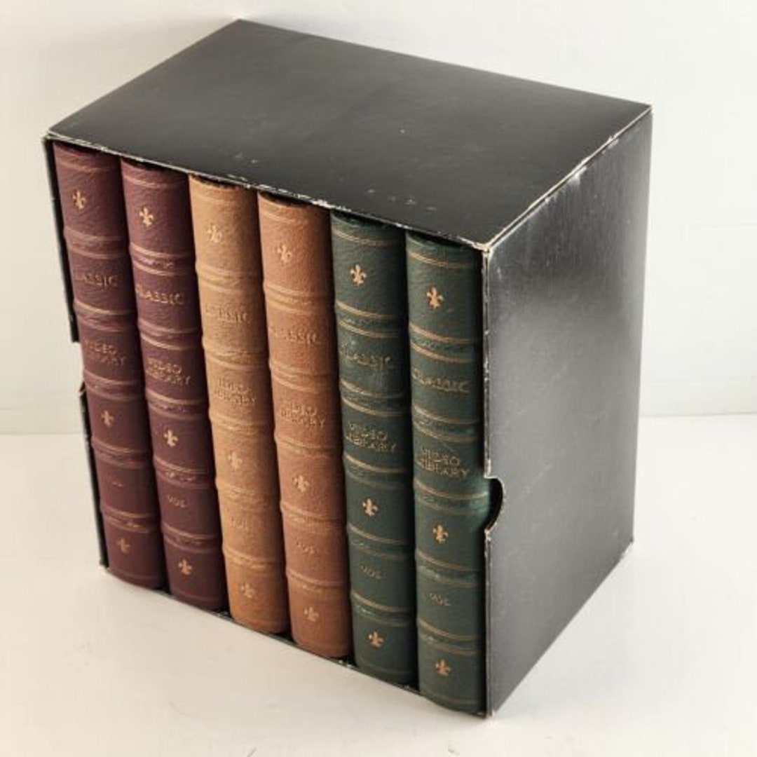 Department 56 Video VHS Storage Library Books 6 Pack Classic Cases Box ...