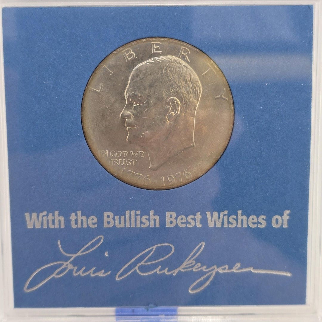 Liberty Bell Moon Eisenhower Dollar Bicentennial 1776 1976 Louis ...