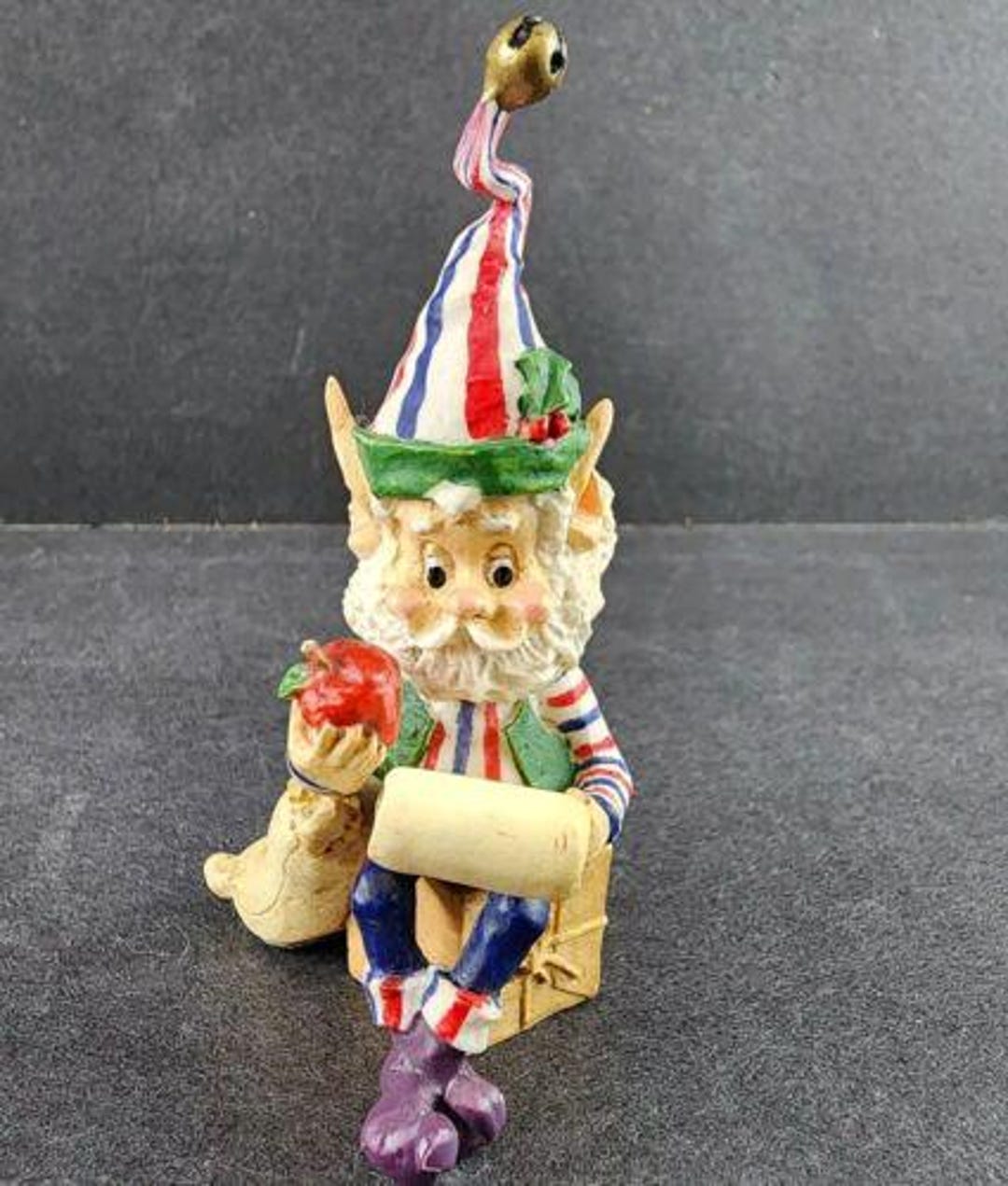 Enesco the North Pole Village Elf munchie 831107 Sandi Zimnicki - Etsy