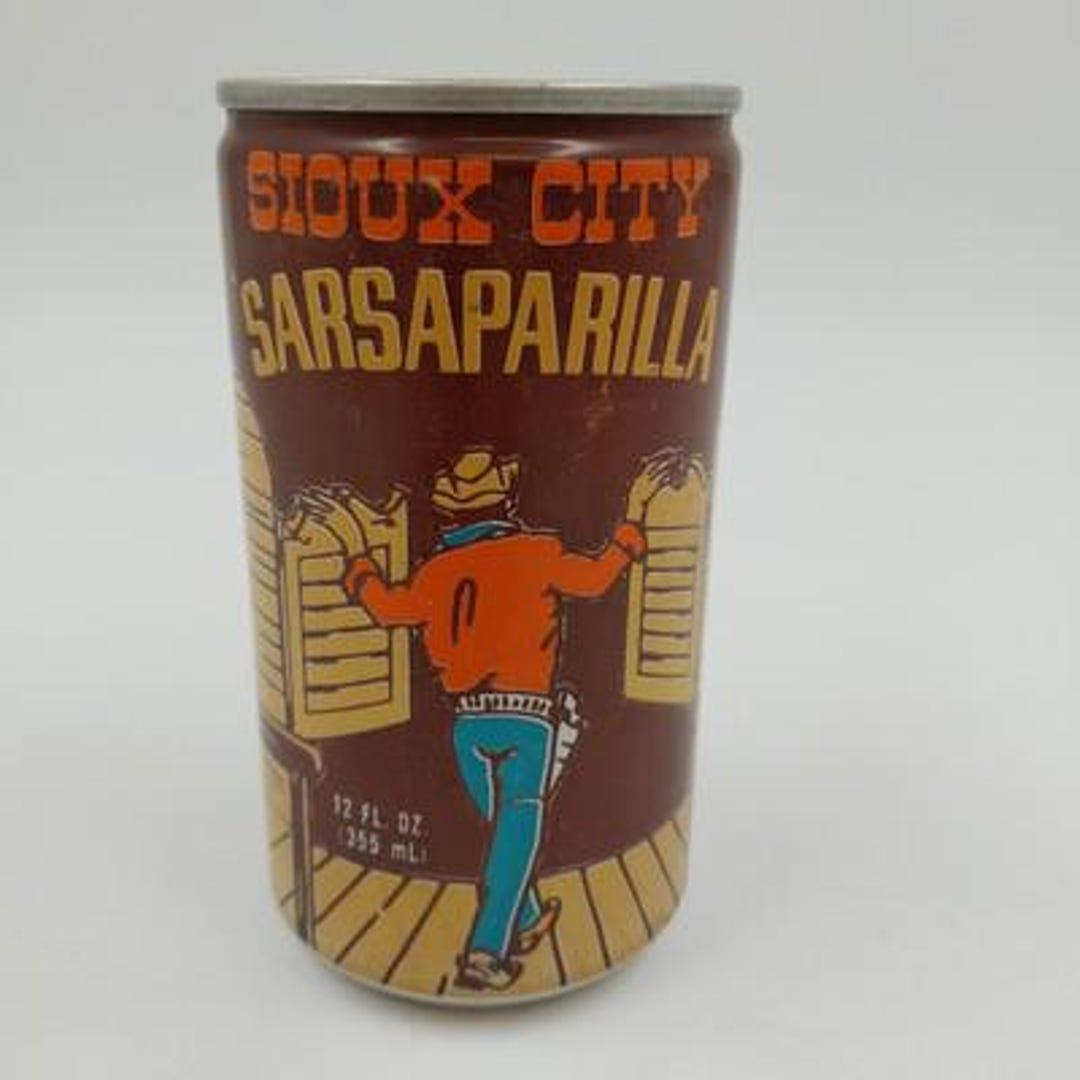 Sioux City Sarsaparilla Chocolate Soda Pop Empty Can With Cowboy 12oz 2 ...