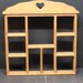 Shadow Box Wall Shelf Vintage Wooden Heart Cut Out 9 Cubicle Nailed ...