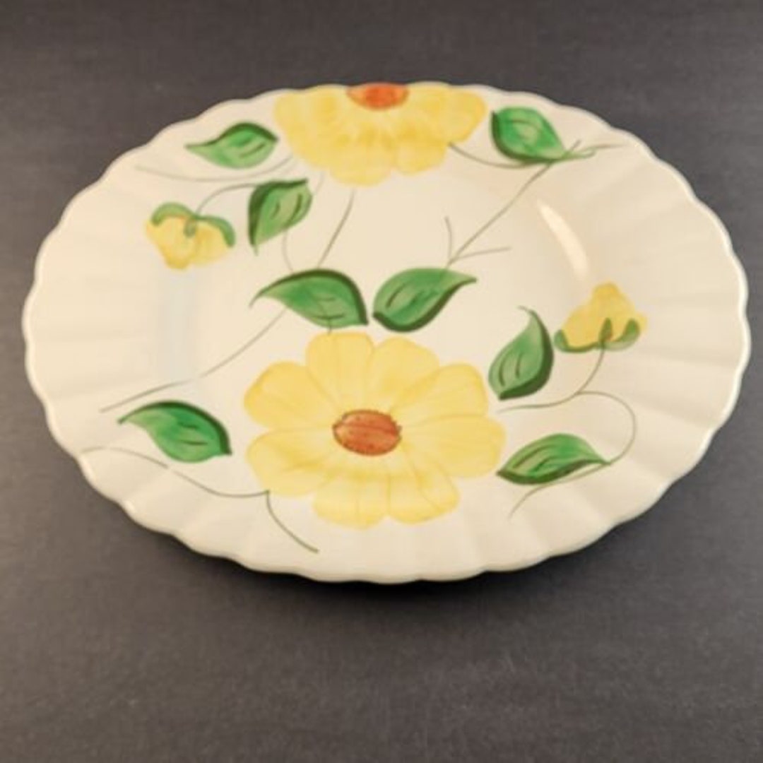 Southern Potteries Blue Ridge Pattern Sunflower Hand Painted - Etsy