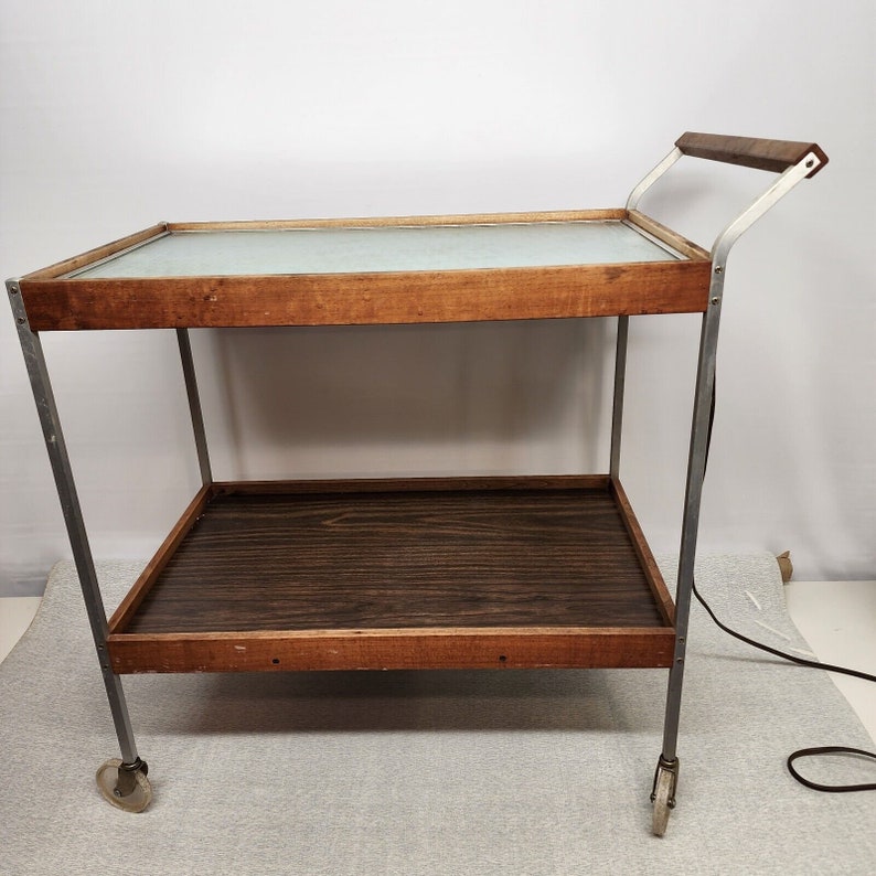 Salton Hotable Hotray Mayfair Two Tier Heated Serving Cart H-158S ...