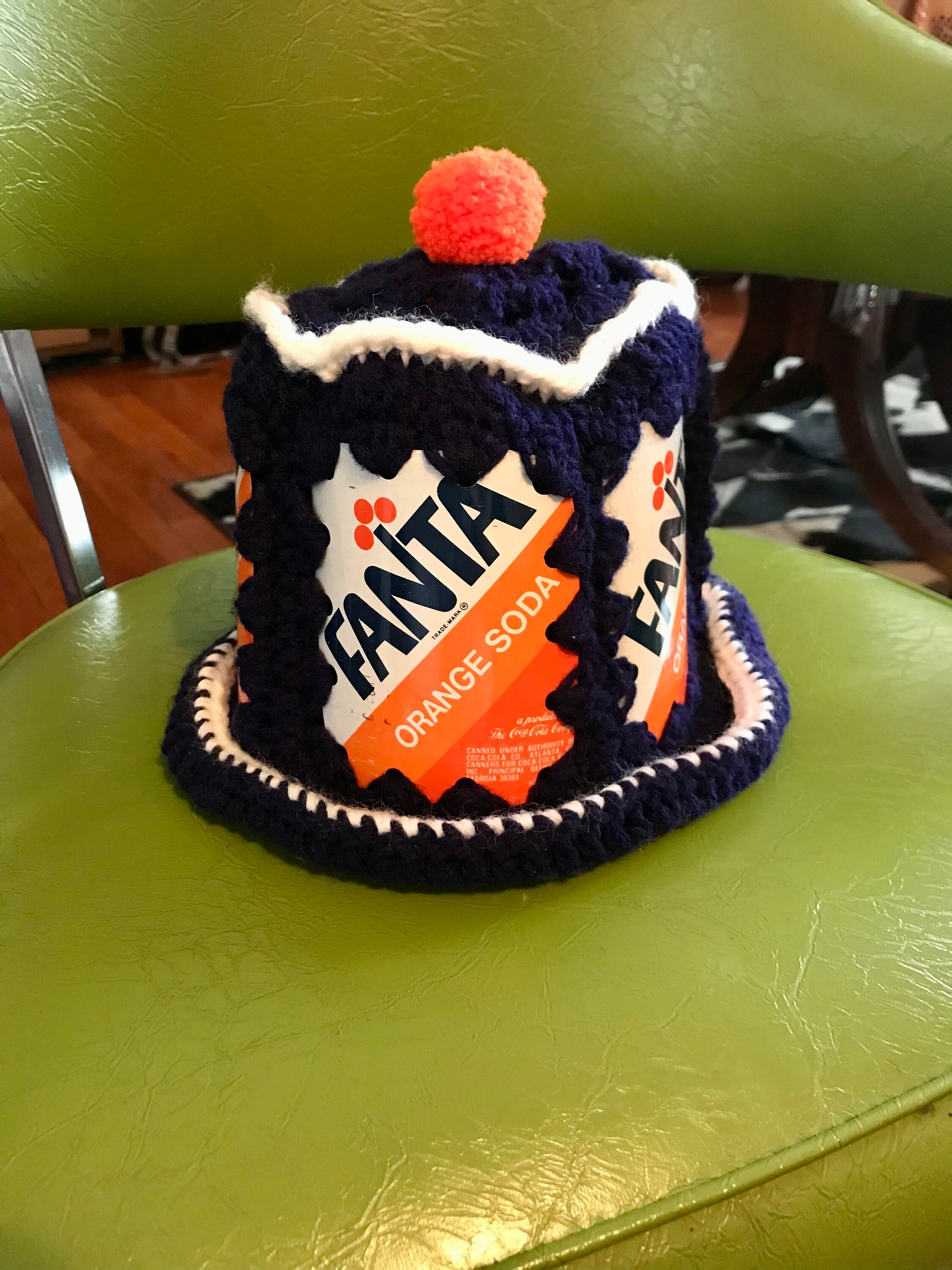 Handmade Crocheted Fanta Can Bucket Hat With Pompom - Etsy