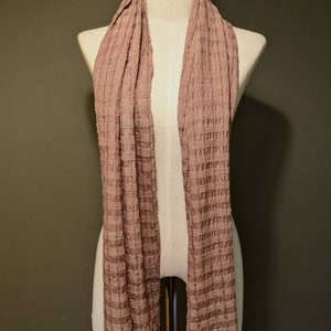 Lotus Fiber Silk Shawl 60”L X 14”W, Hand-spun Natural Fiber Lotus Silk ...