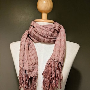 Lotus Fiber Silk Shawl 60”L X 14”W, Hand-spun Natural Fiber Lotus Silk ...