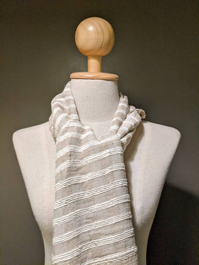 Lotus Fiber Silk Shawl 60L X 14W Hand-spun Natural Fiber | Etsy