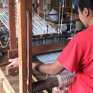 Lotus Fiber Silk Shawl 60”L X 14”W, Hand-spun Natural Fiber Lotus Silk ...