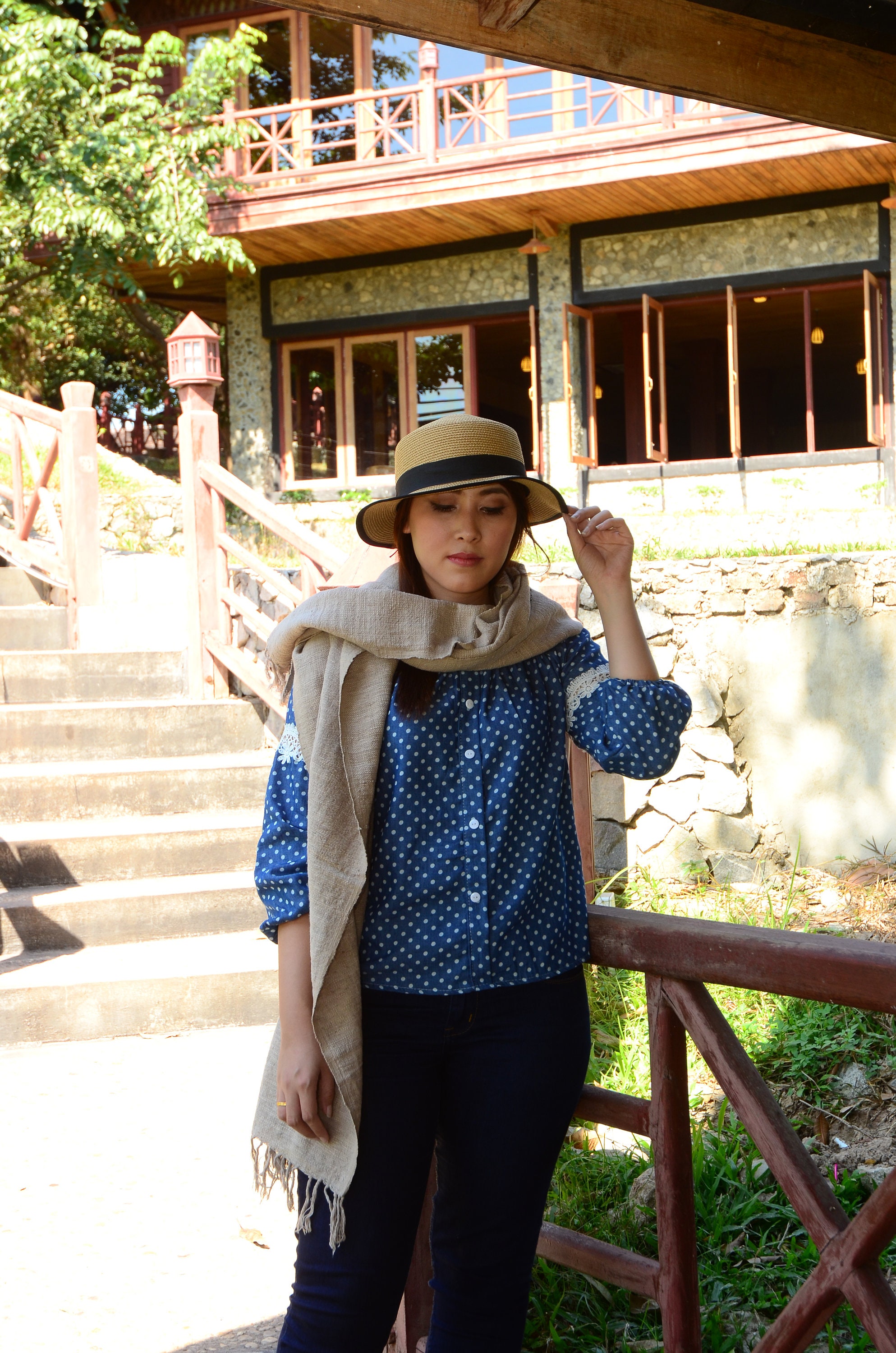 100% Pure Lotus Fiber Shawl 66”L X 17”W Medium Size, Hand-spun Natural ...